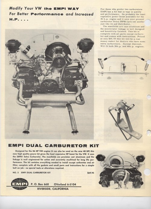 OldSpeed EMPI Catalog 1964-1965