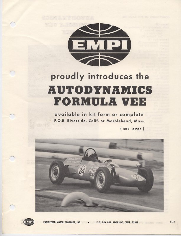 OldSpeed EMPI Catalog 1965