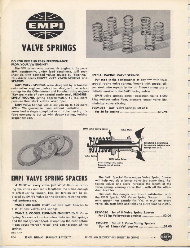 OldSpeed EMPI Catalog 1967
