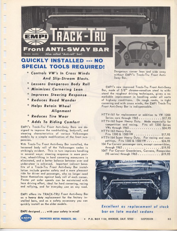 OldSpeed EMPI Catalog 1967