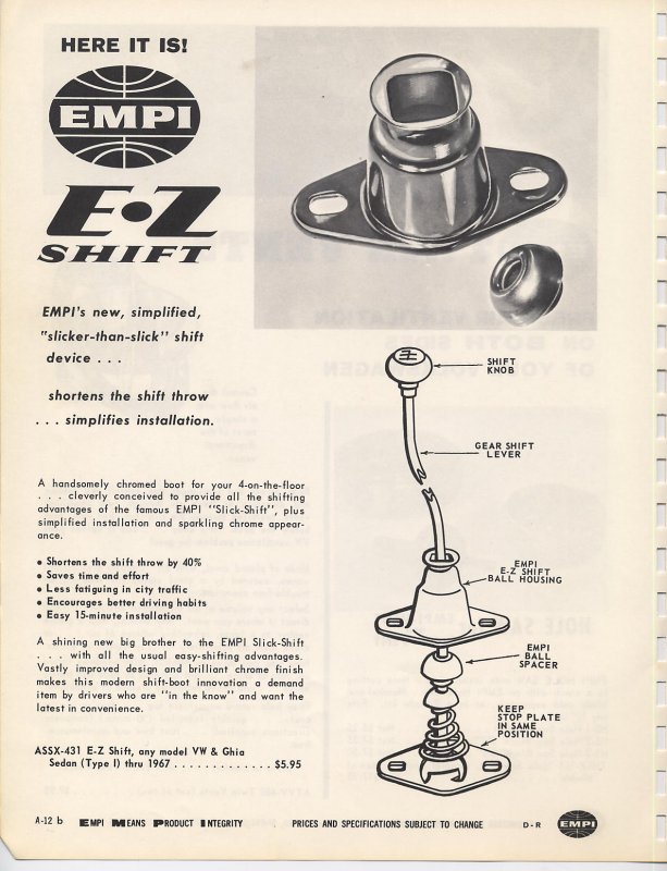 OldSpeed EMPI Catalog 1967