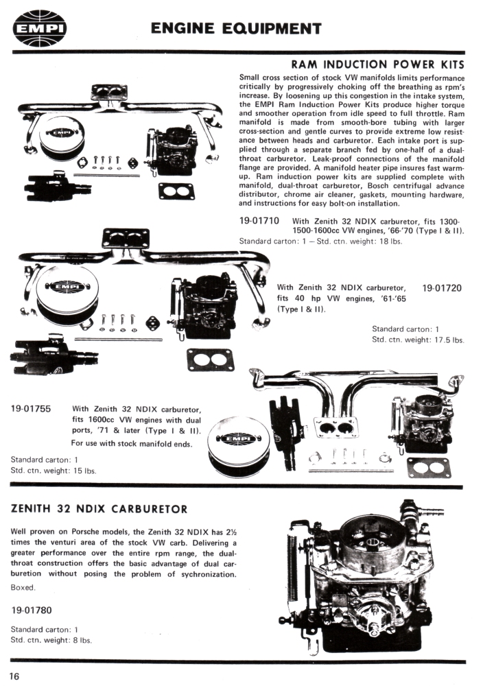 OldSpeed EMPI Catalog 1973
