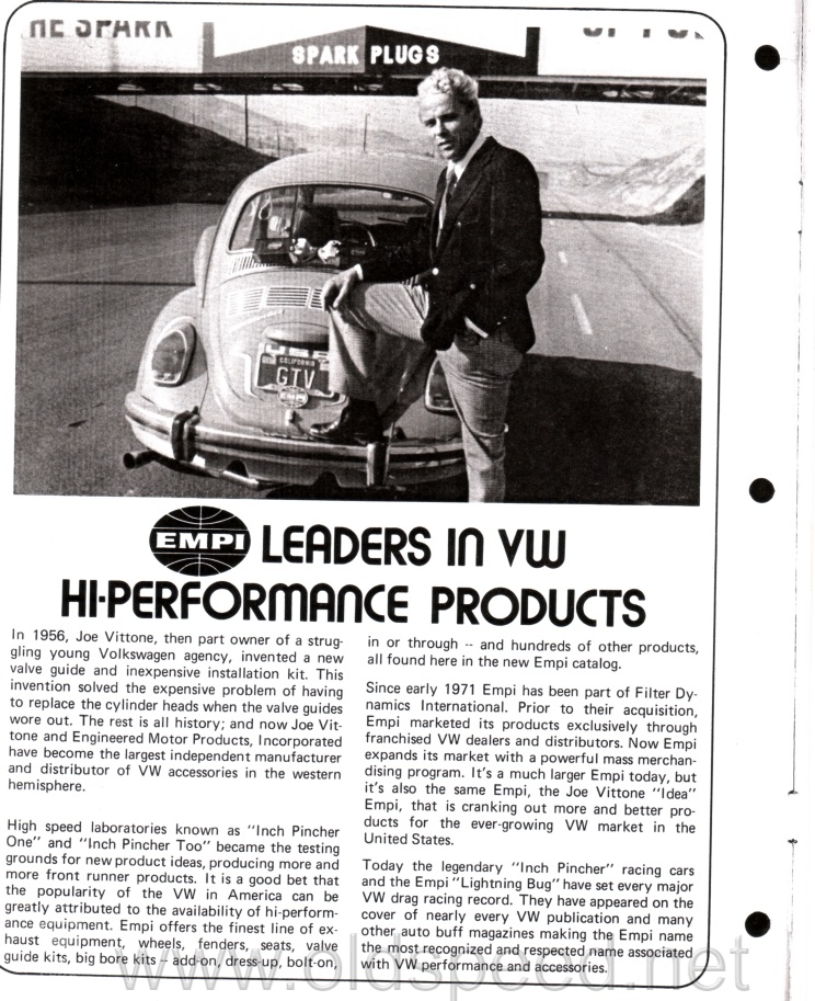 OldSpeed EMPI Catalog 1973